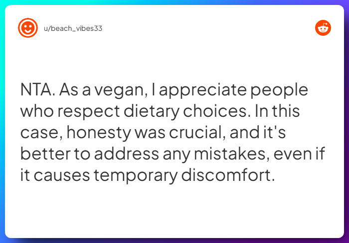Vegan Dinner Drama: Was I Wrong for Pointing Out Meat on the Menu?